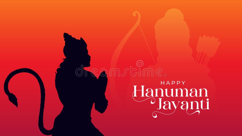 Happy Hanuman Jayanti Greeting, God Hanuman Background Design. a Hindu ...