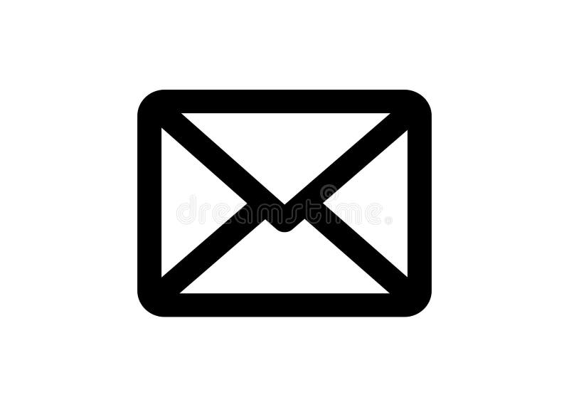 Envelope Line Icon. Mail, Email, Letter, Message Sign. Vector ...