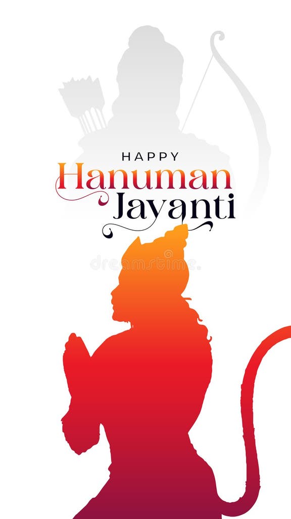 Happy Hanuman Jayanti Greeting, God Hanuman Background Design. a Hindu ...