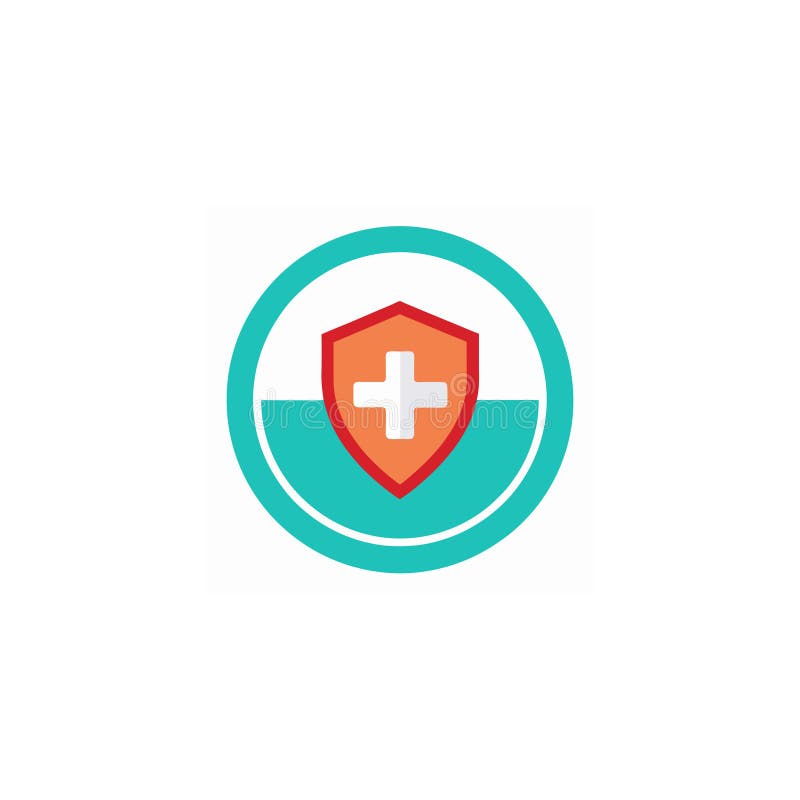 Medicine and Health Care Concept, Shield with Medical Cross, Vector ...