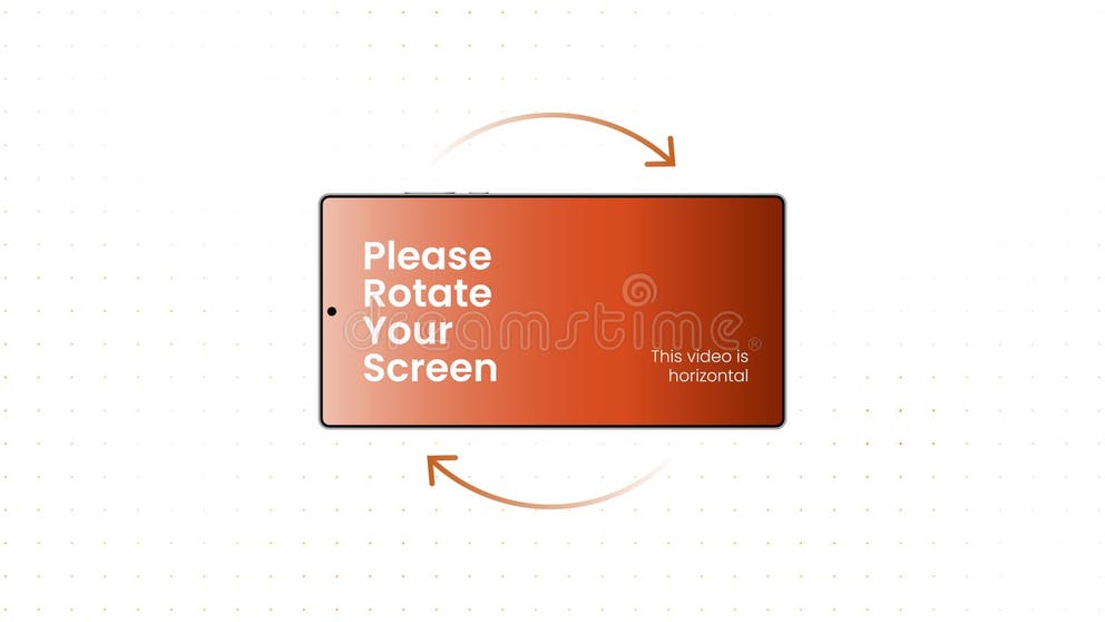 Rotate Your Phone Orientation. Rotate Your Screen for Better Experience ...