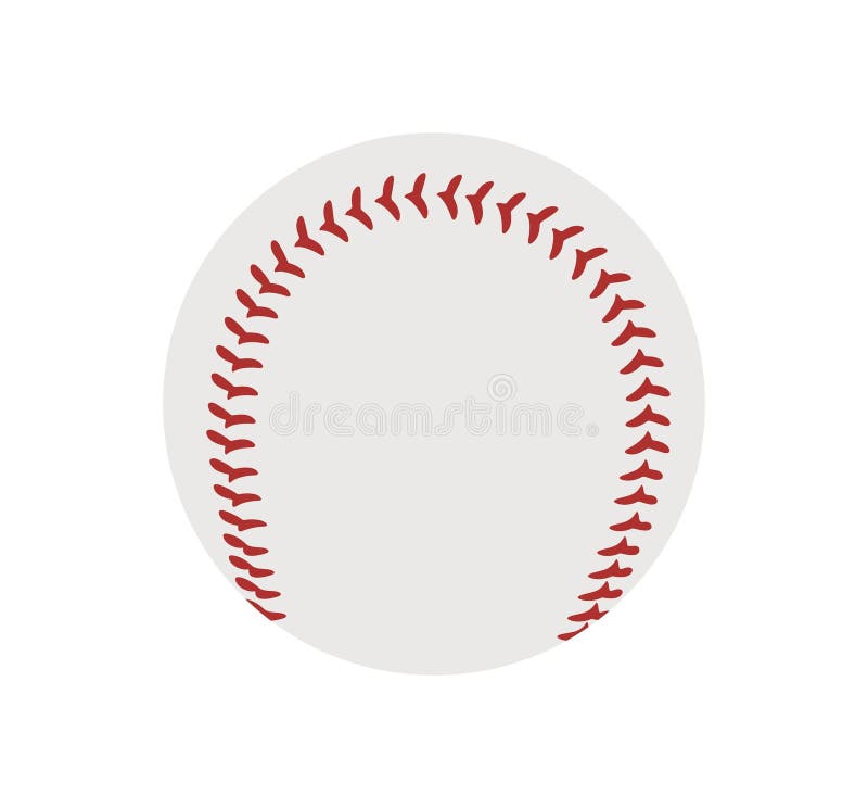 Baseball Ball Logo. Isolated Baseball Ball on Blue Background Stock ...