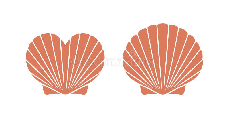 Scallop Logo. Isolated Scallop on White Background Stock Vector ...