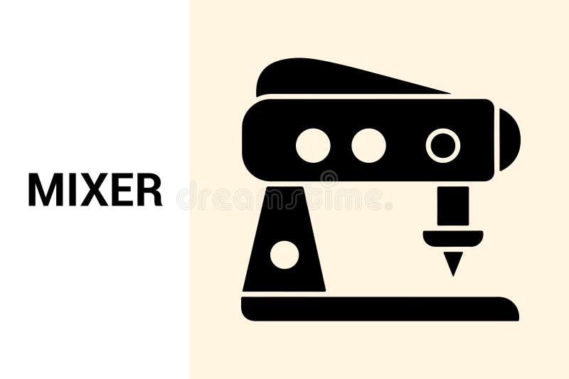 Mixer Icons Set. Editable Vector Icon Stock Vector - Illustration of ...