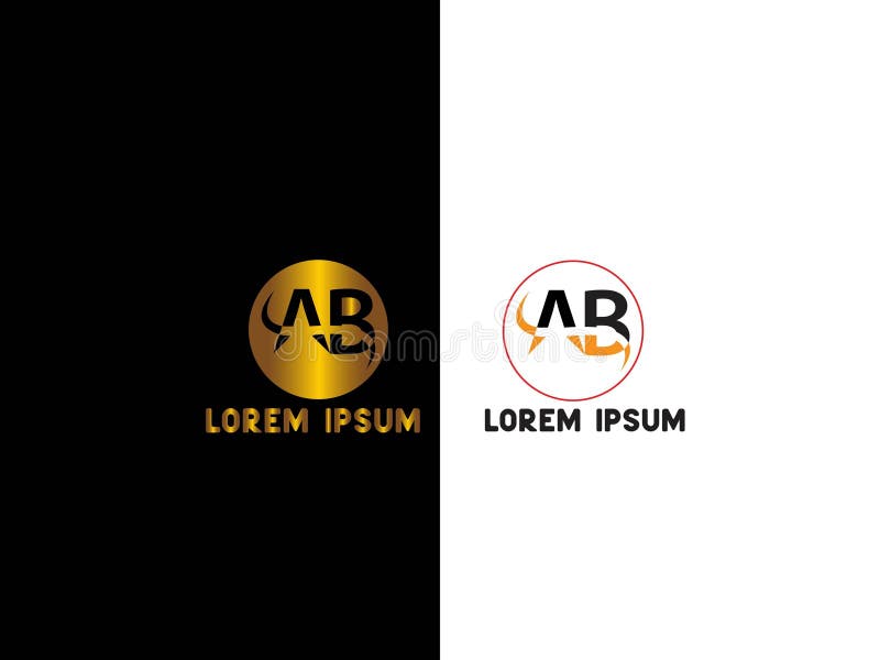 AB Later Logo Vector Design Stock Vector - Illustration of identity ...