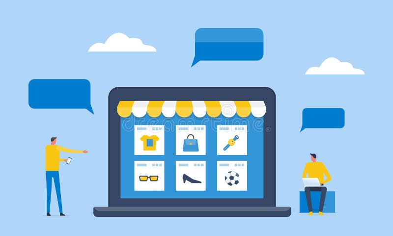 Design for Online Shopping and Online Store and Digital Communication ...