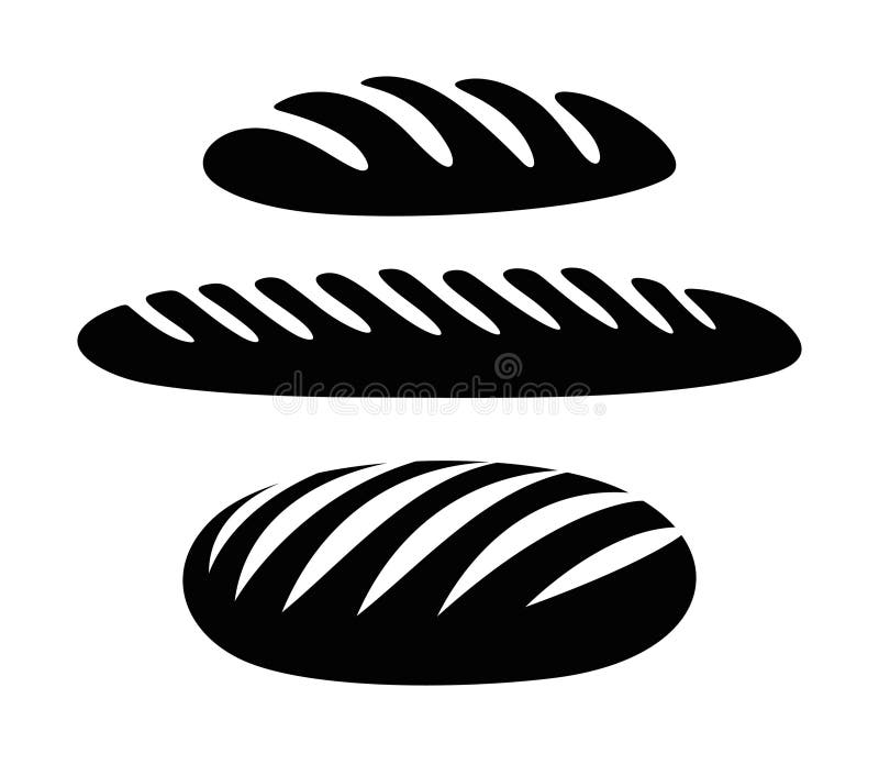 Loaf Logo. Isolated Loaf on White Background Stock Illustration ...