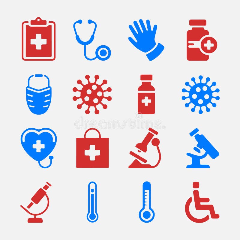 Medical Equipment Icons Set. Editable Vector Icon Stock Vector ...