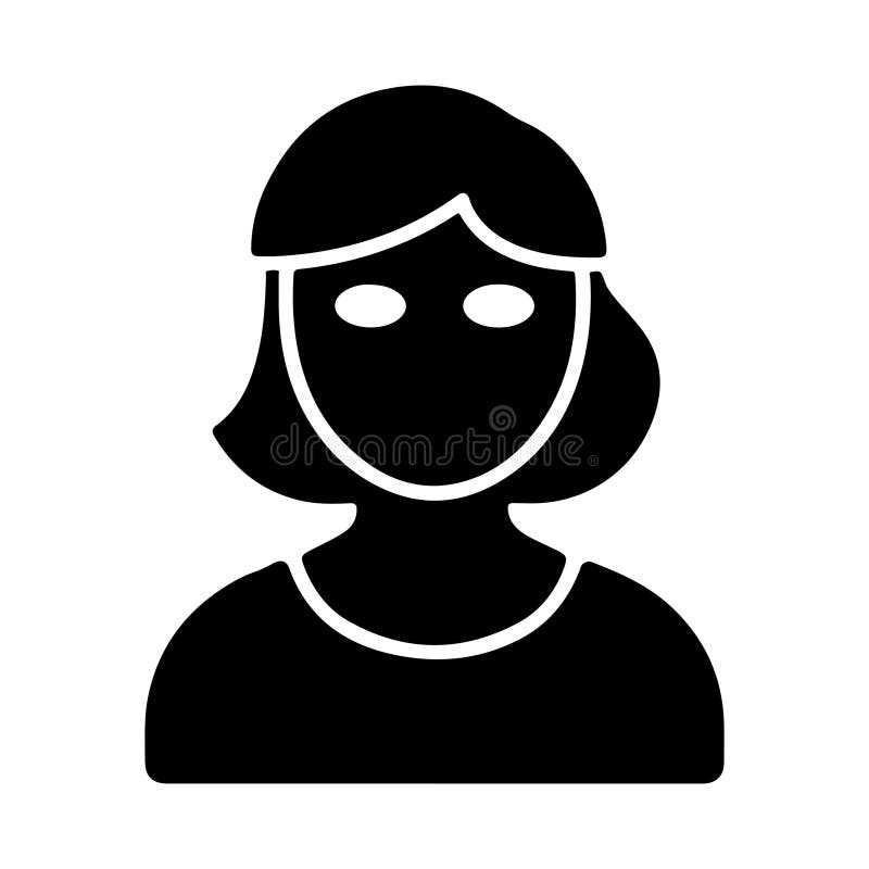 Female User Icons Set. Editable Vector Icon Stock Vector - Illustration ...