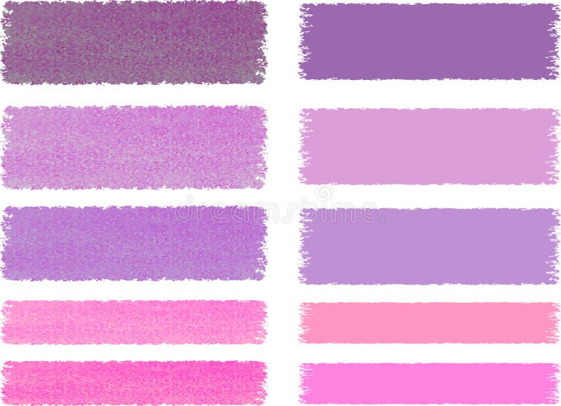 Pink Color Palette Highlighter Brush Stroke Stock Illustrations – 7 ...