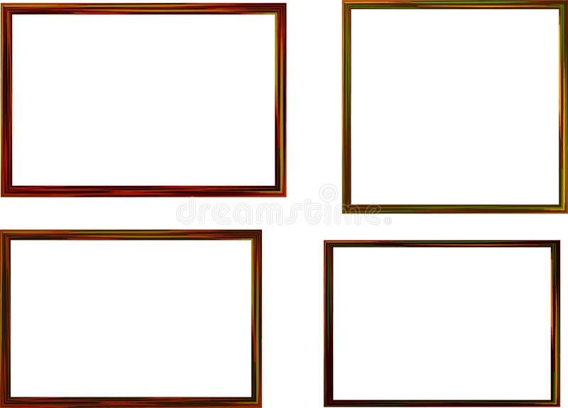 Dark Edition Pattern Colorful Rectangular Frames Set Vector Stock ...