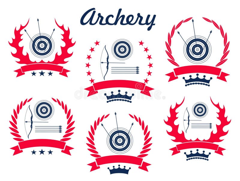 Archery Logo Illustration Vector. Target Creative Icon, Successful Shot ...