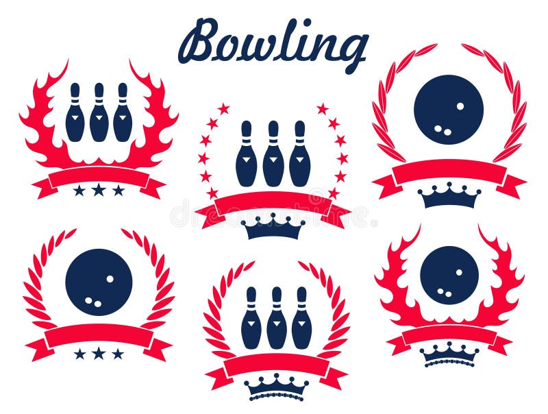 Bowling Logo and Symbol Vector Design Stock Illustration - Illustration ...