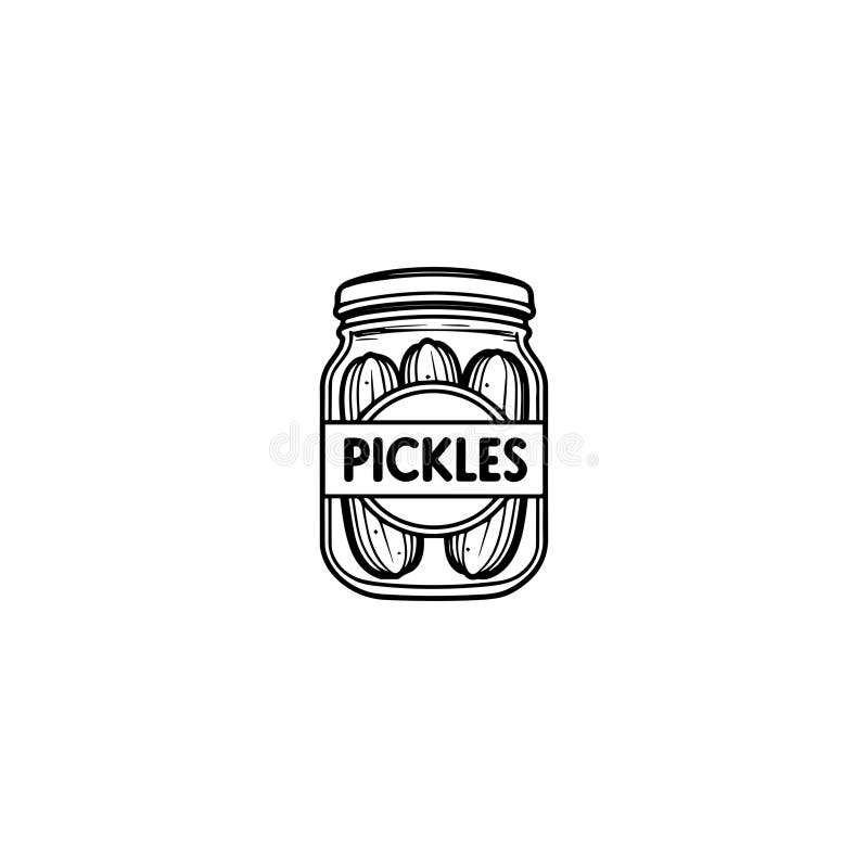 Pickles Jar Vector Icon Illustration Design Template Isolated Stock ...