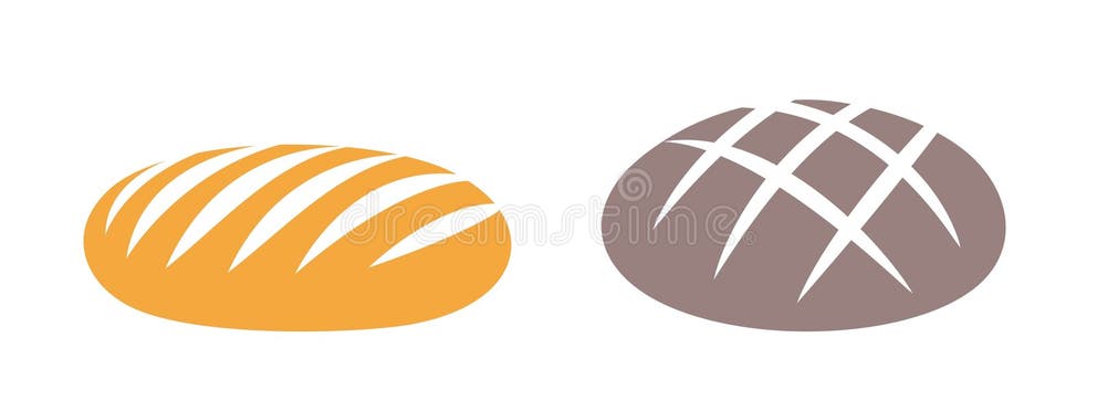 Loaf Logo. Isolated Loaf on White Background Stock Illustration ...