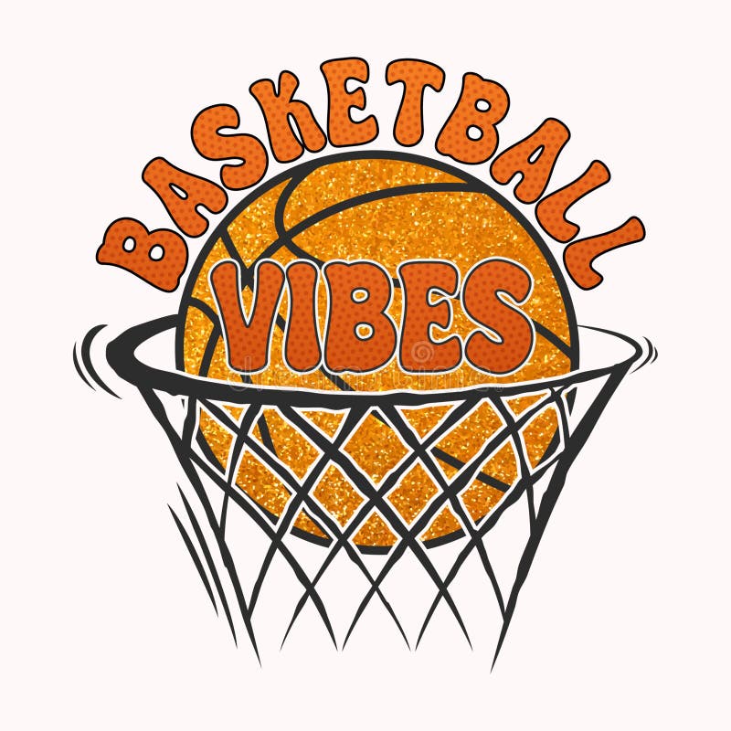 Basketball Vibes Sublimation Stock Vector - Illustration of ...