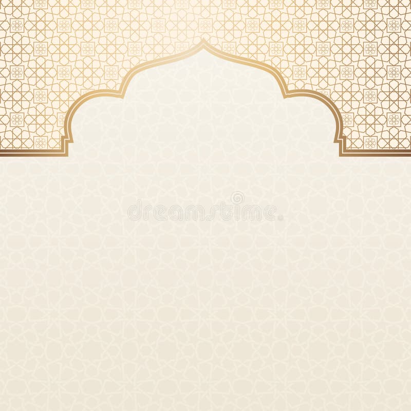 Elegant Idul Fitri Graphic Design with Islamic Patterns, Crescent Moon ...