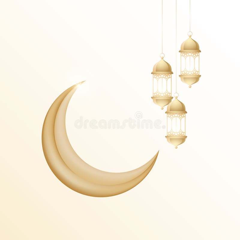 Elegant Idul Fitri Graphic Design with Islamic Patterns, Crescent Moon ...
