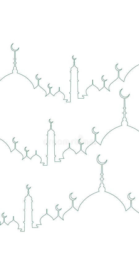 Elegant Idul Fitri Graphic Design with Islamic Patterns, Crescent Moon ...