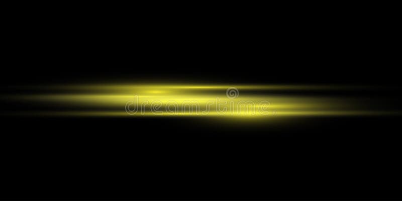 Abstract Background with Yellow, Gold Laser Lines. Neon Light Stock ...