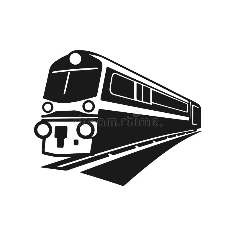 Minimal Train Icon Vector stock illustration. Illustration of high ...