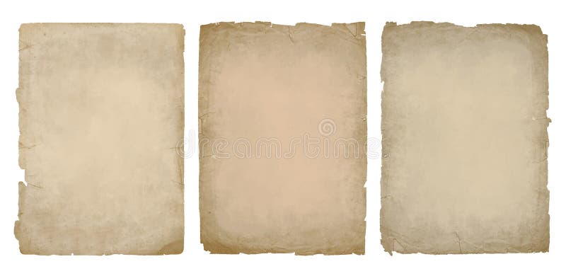 Vintage Old Paper Background Texture with Torn Edges. Antique Worn ...