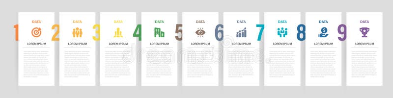 Infographics Tab Paper Index Template. Vector Illustration Abstract ...