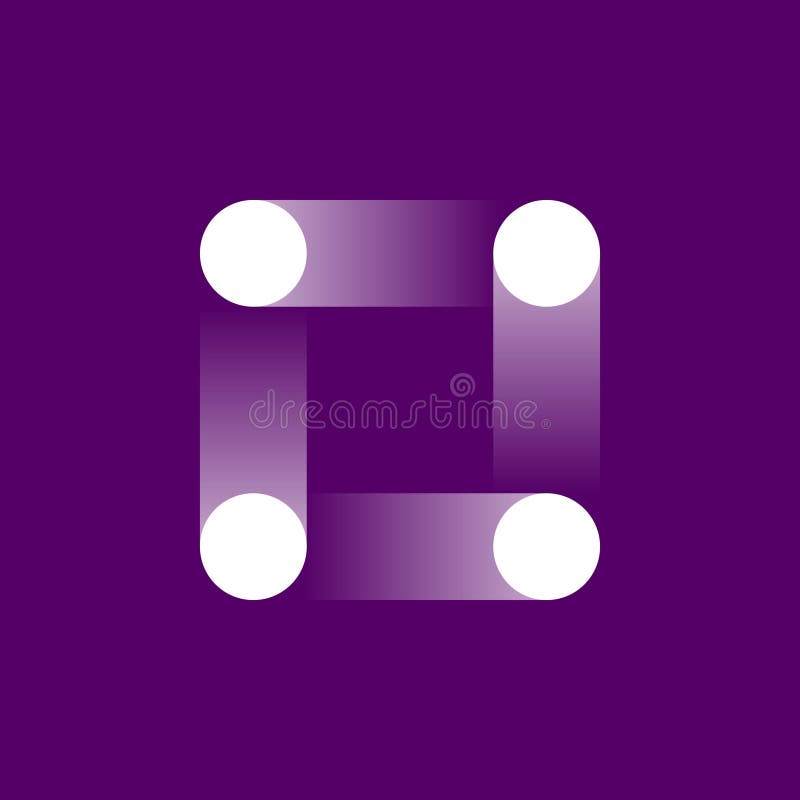 Dot To Dot Shape Logo and Abstract Design. Stock Vector - Illustration ...