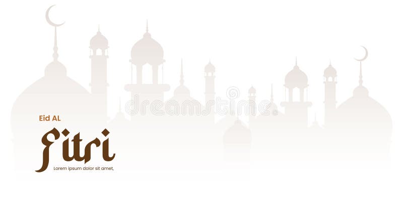 Islamic Display Decoration Composition with Background Mosque ...