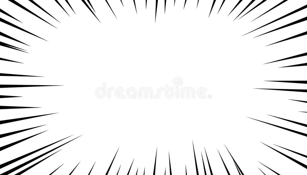 Abstract Radial Zoom Speed Light. Explosion Lines. Comic Book Sun Ray ...