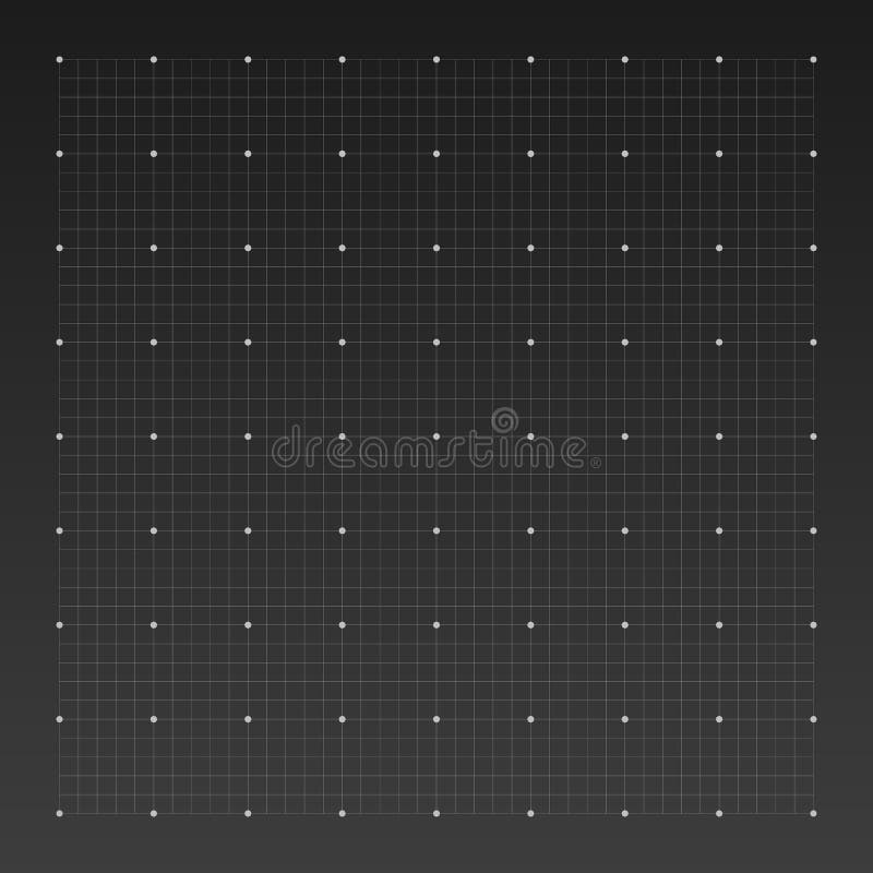 Vector Illustration. Engineering Blueprint Paper with a Precise Grid ...