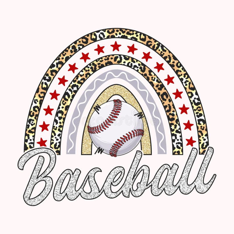 Baseball Sublimation Design Stock Vector - Illustration of leopard ...