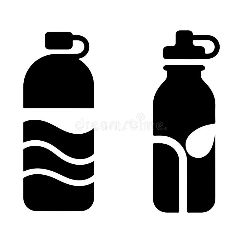 Bottle Icon Set. Bottle Vector Icons. Flat Icons Fully Editable Stock ...