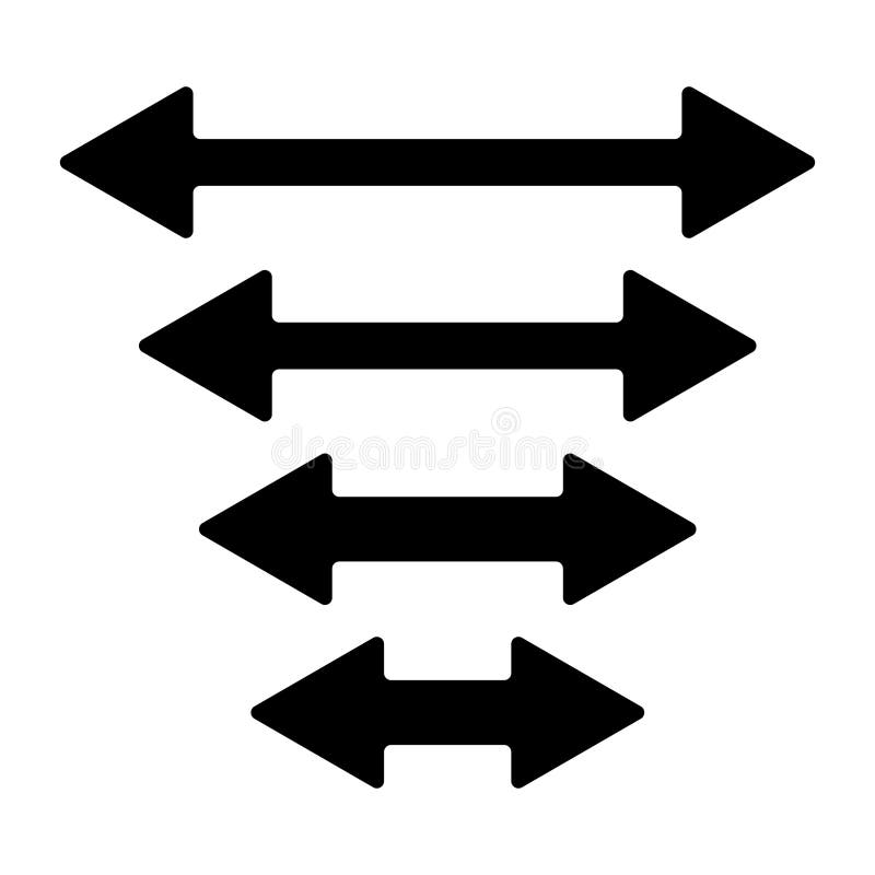 Arrows Pointing Left and Right. Double Arrow Icon. Dual Sign. Navigator ...
