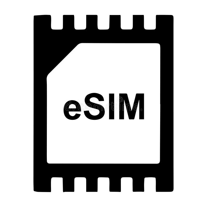 High Resolution Transparent Embedded SIM Icon. Vector Eps Stock ...
