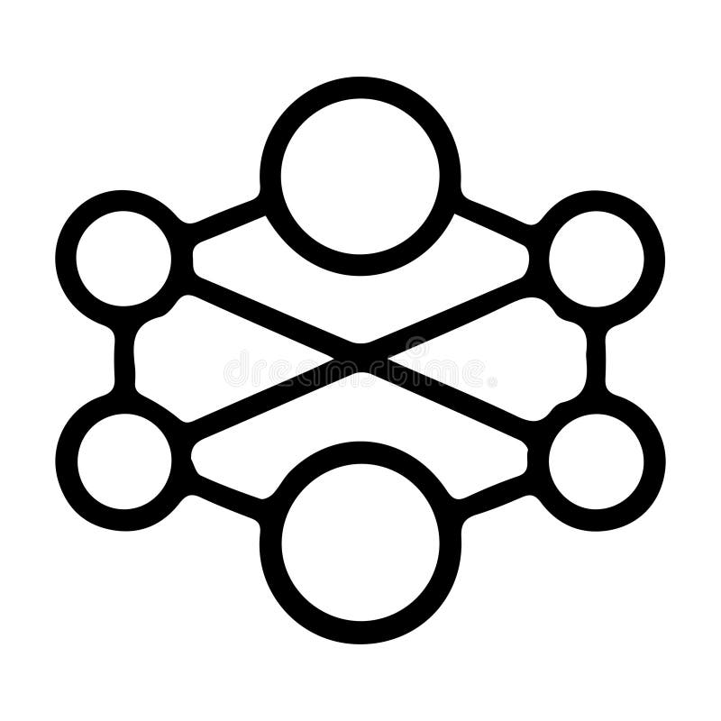 Network Icon Vector. Outline Network Sign. Isolated Contour Symbol ...