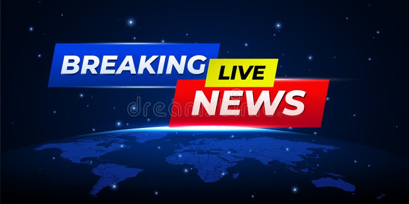 Breaking News Text Effect 3d. Editable News Text Style in White and Red ...