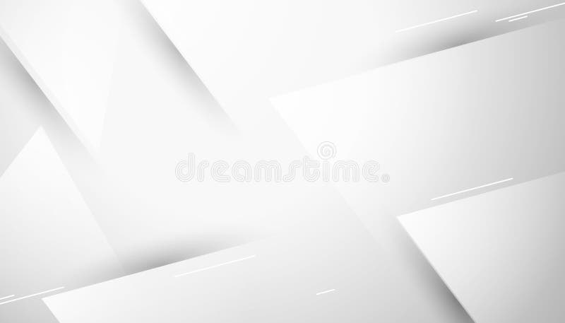 Minimalist White Abstract Geometric Background Stock Illustration ...
