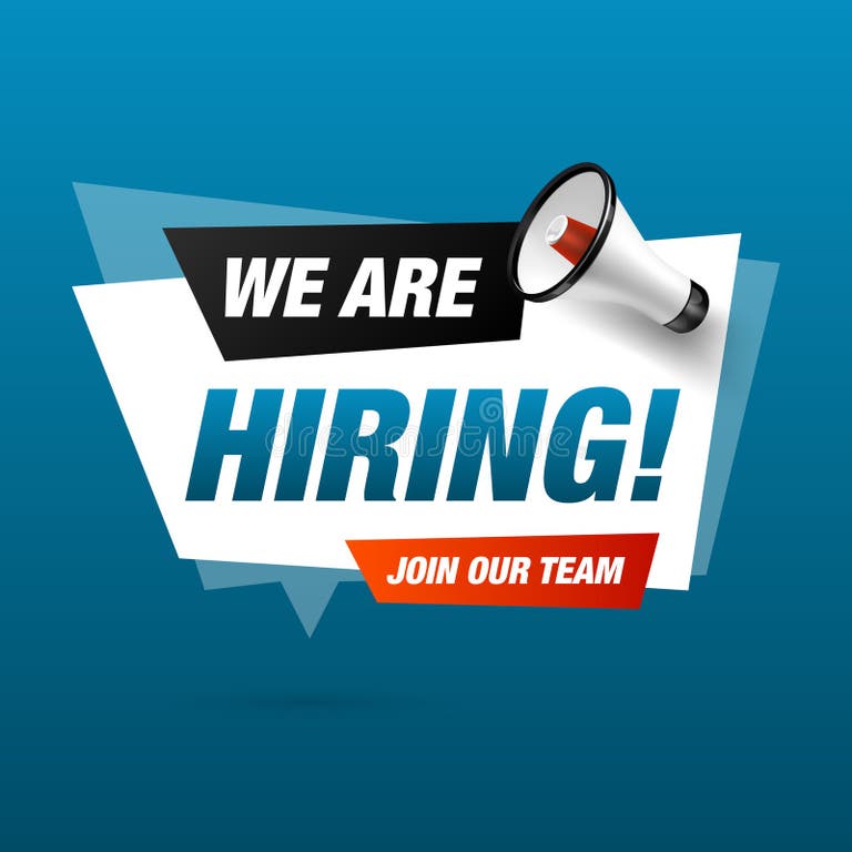 We are Hiring. we Re Hiring Creative Concept. Hiring Creative Work Stock Illustration ...