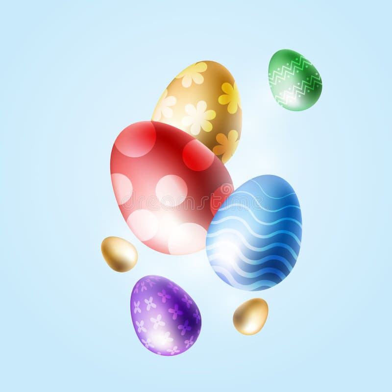 Happy Easter Banner, Poster, Greeting Card. Trendy Easter Design Stock ...