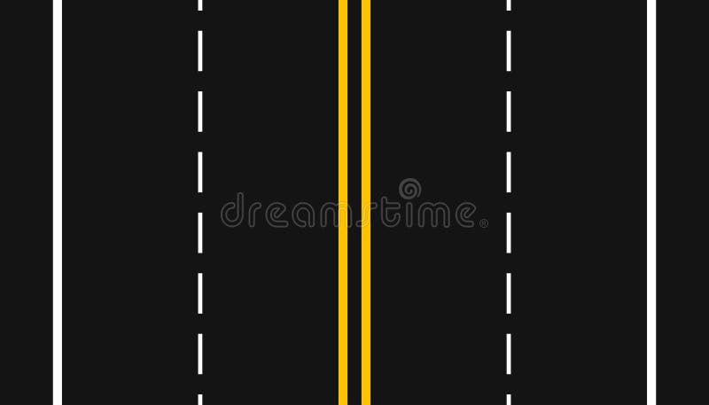 Road Asphalt. Empty Highway Road Design. Empty Highway Road with Yellow ...