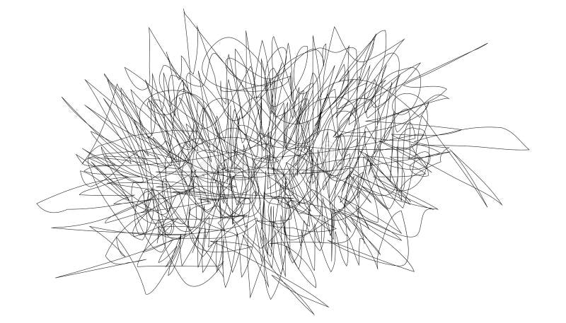 Hand Drawn Scribble Line Shapes. Scribble Background. Black Pen Line ...