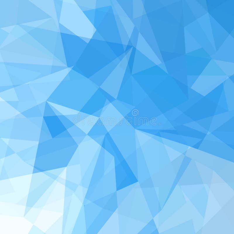 Blue Abstract Polygon Background. Abstract Low Poly Background of ...