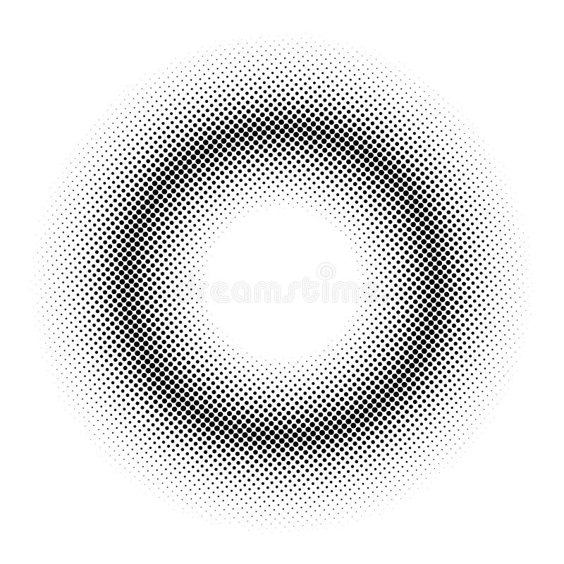 Abstract Halftone Round Background Circles Shapes. Pop Art Comic Style ...