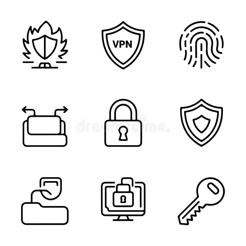 Cybersecurity and Privacy Icons. Collection of Cybersecurity Icons for ...