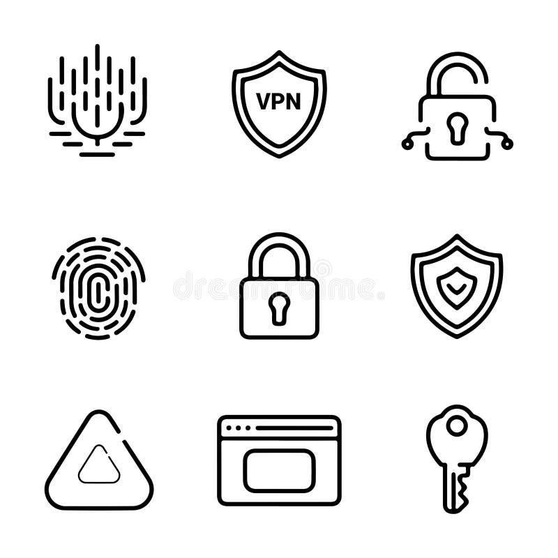 Cybersecurity and Privacy Icons. Collection of Cybersecurity Icons for ...