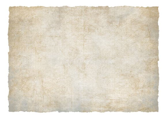 Vintage Worn Paper Texture with Ripped Torn Edges. Old Parchment ...
