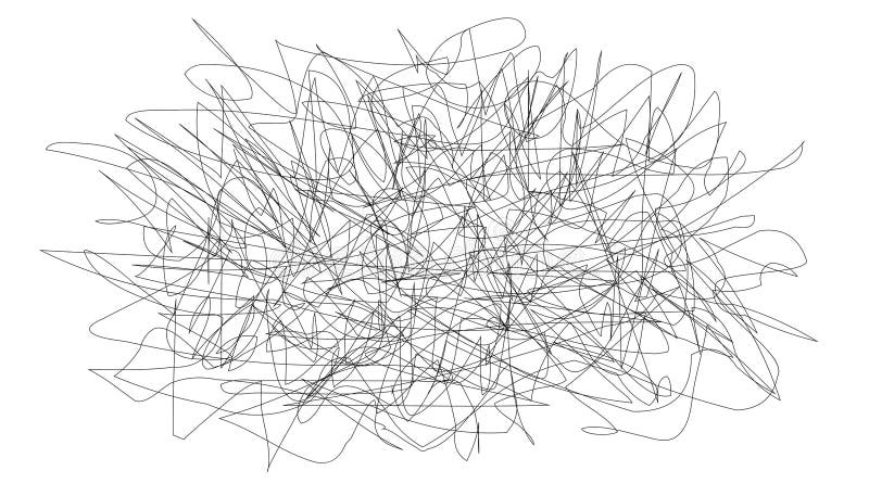 Hand Drawn Rouge Scratches. Scribble Line Shapes. Scribble Background ...