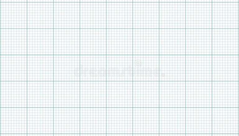 Empty Grid Paper with White Background. Realistic Graph Paper ...