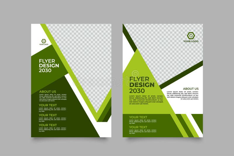 High-Quality Business Flyer Template Featuring a Geometric Design for ...
